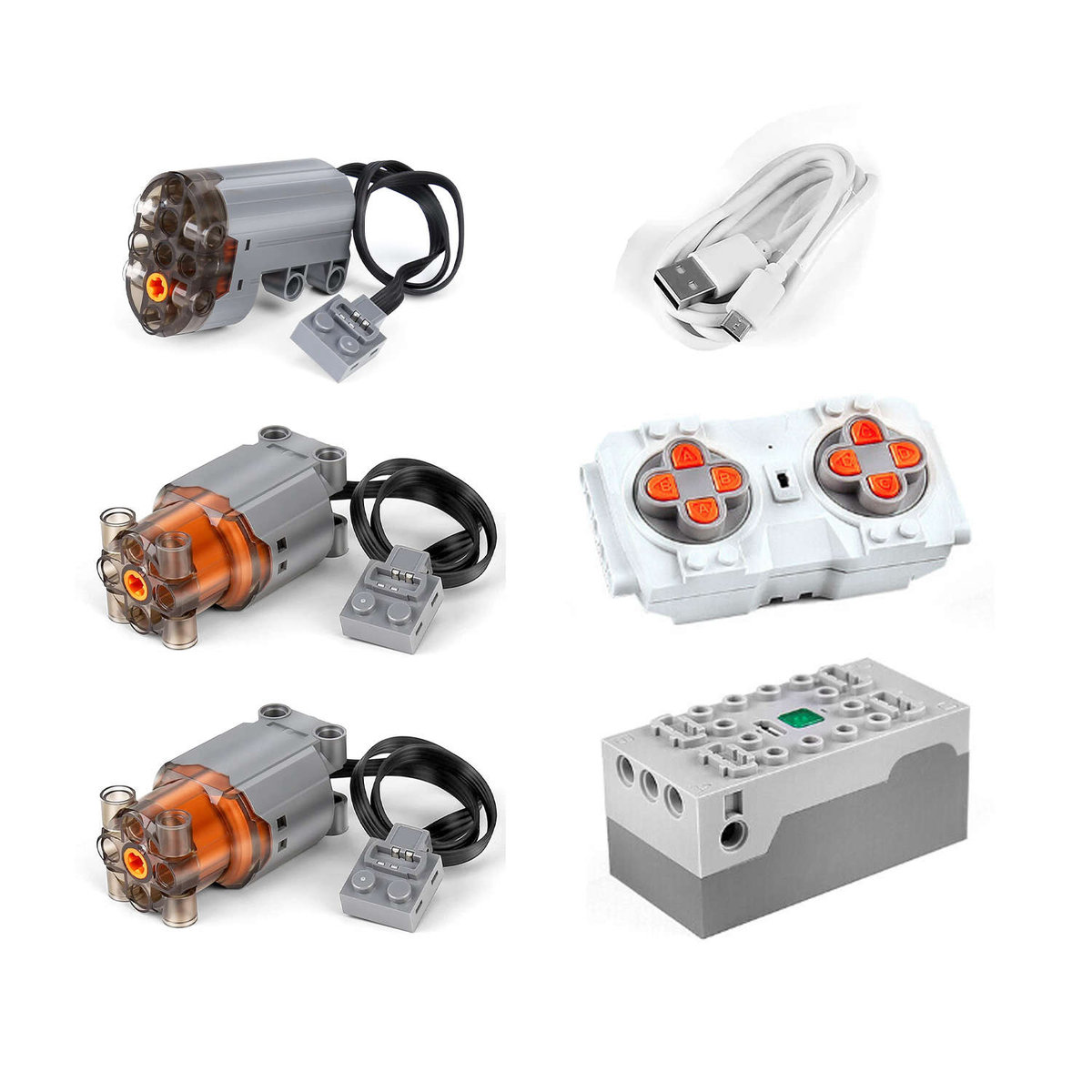 Zestaw Silników 13123D Do Mercedes Gt Race Car 13123 / 13126 Mould King ...