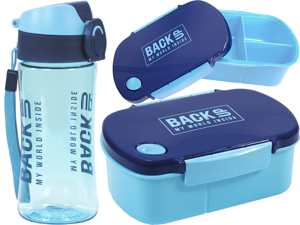 Zestaw Śniadaniowy BackUP Bidon + Śniadaniówka - BackUp | Sklep EMPIK.COM