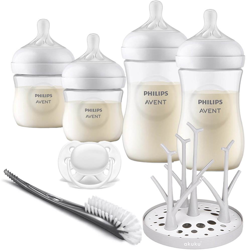 Zestaw startowy dla noworodka Philips Avent SCD838/11 + stojak Akuku ...
