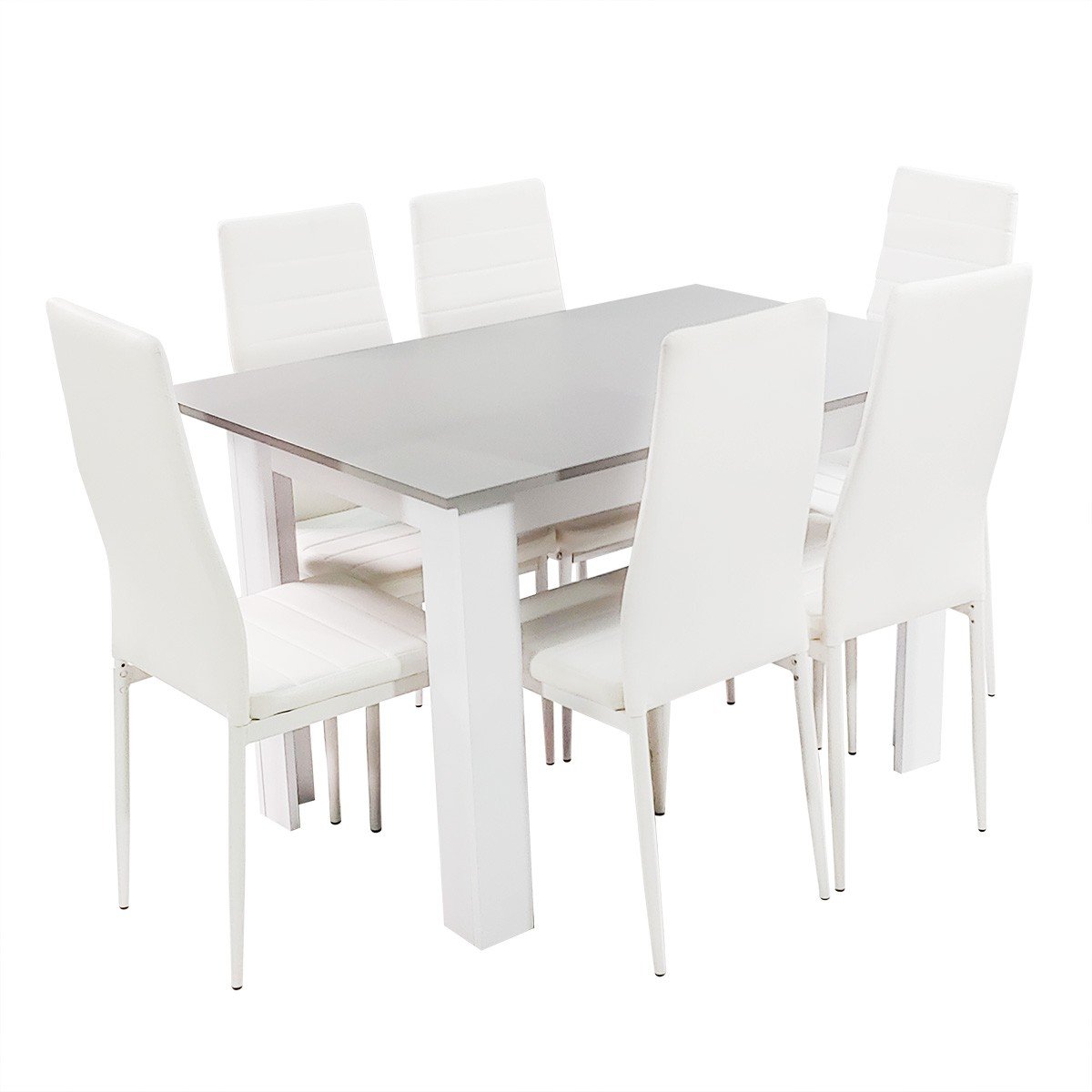 Zestaw Stół Modern 120 Gw I 6 Białych Krzeseł Nicea - BMDesign | Sklep ...