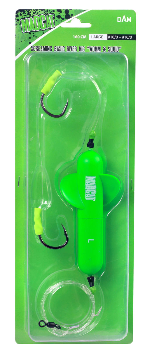 Zestaw sumowy MadCat Screaming Basic River Rig "Worm & Squid" do ...
