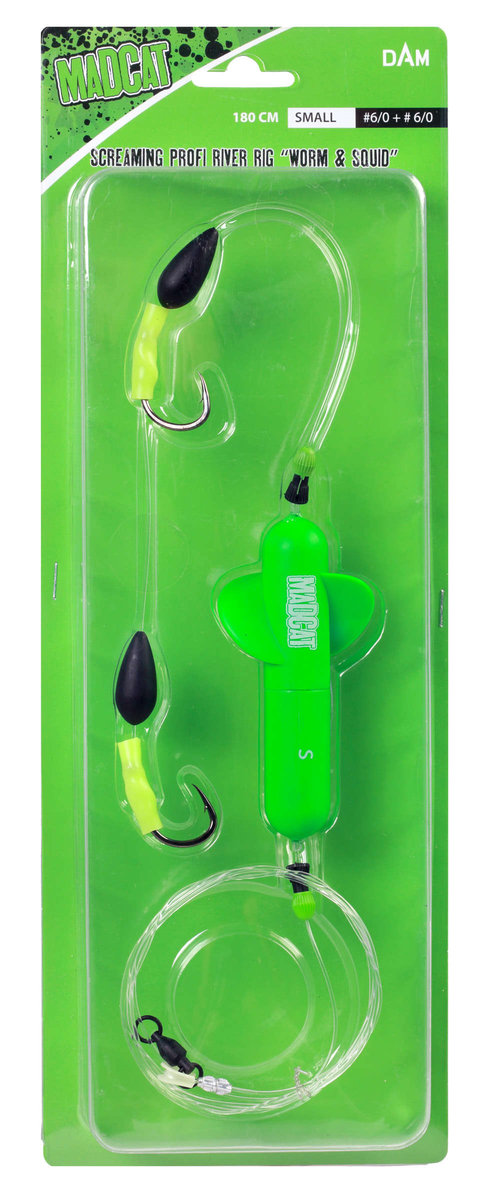 Zestaw sumowy MadCat Screaming Profi River Rig "Worm & Squid" do ...