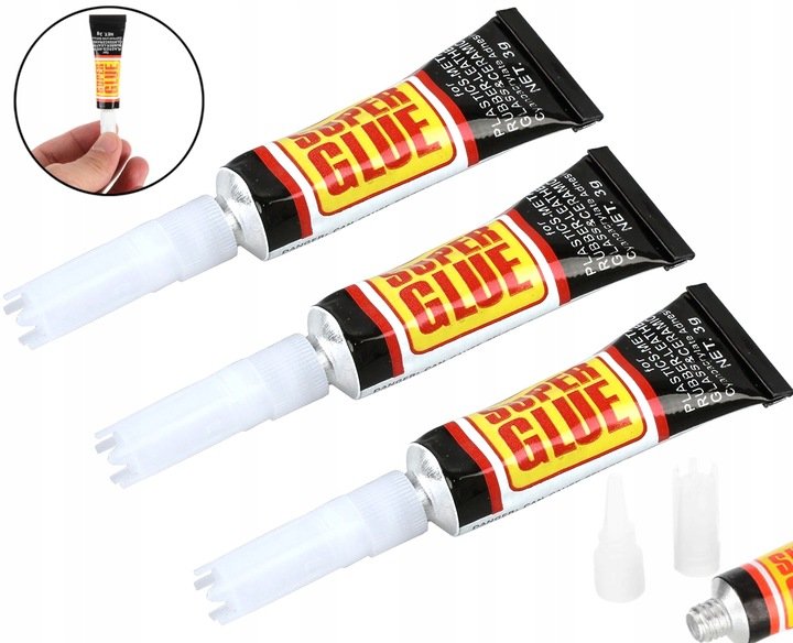 Zestaw Super glue klej super mocny! | Zestaw 3 sztuki | Strong Power ...