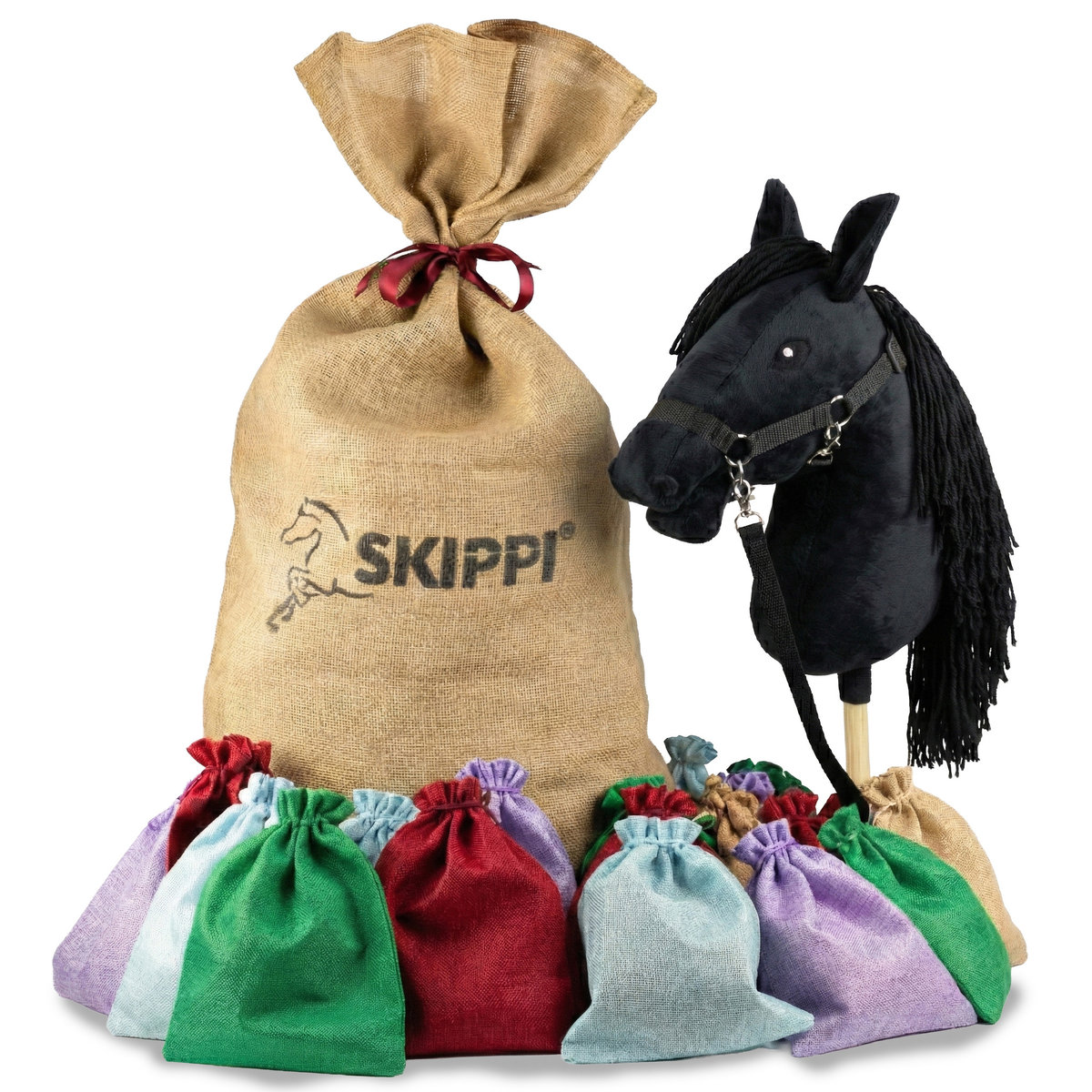 Zestaw Świąteczny Hobby Horse – The Best of Skippi – z czarnym koniem ...