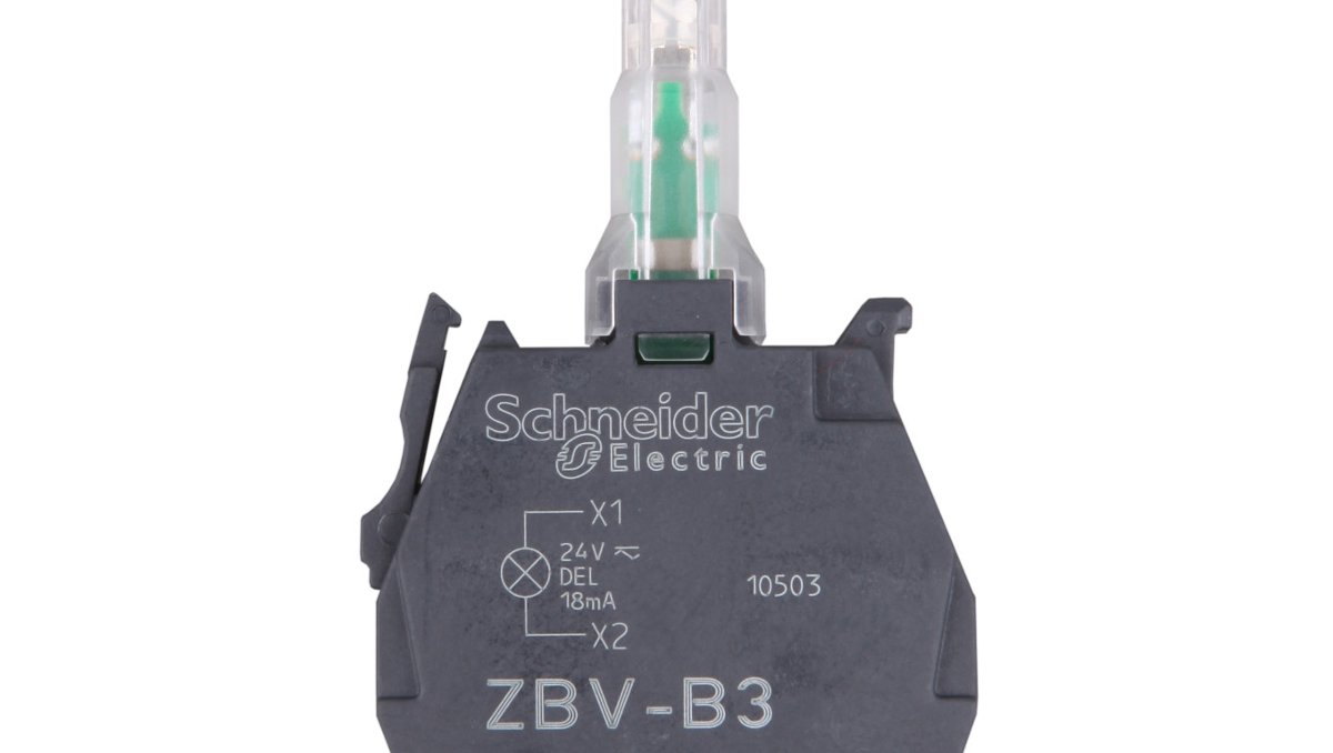Zestaw świetlny z diodą LED zielony 24V AC/DC ZBVB3 - Schneider ...