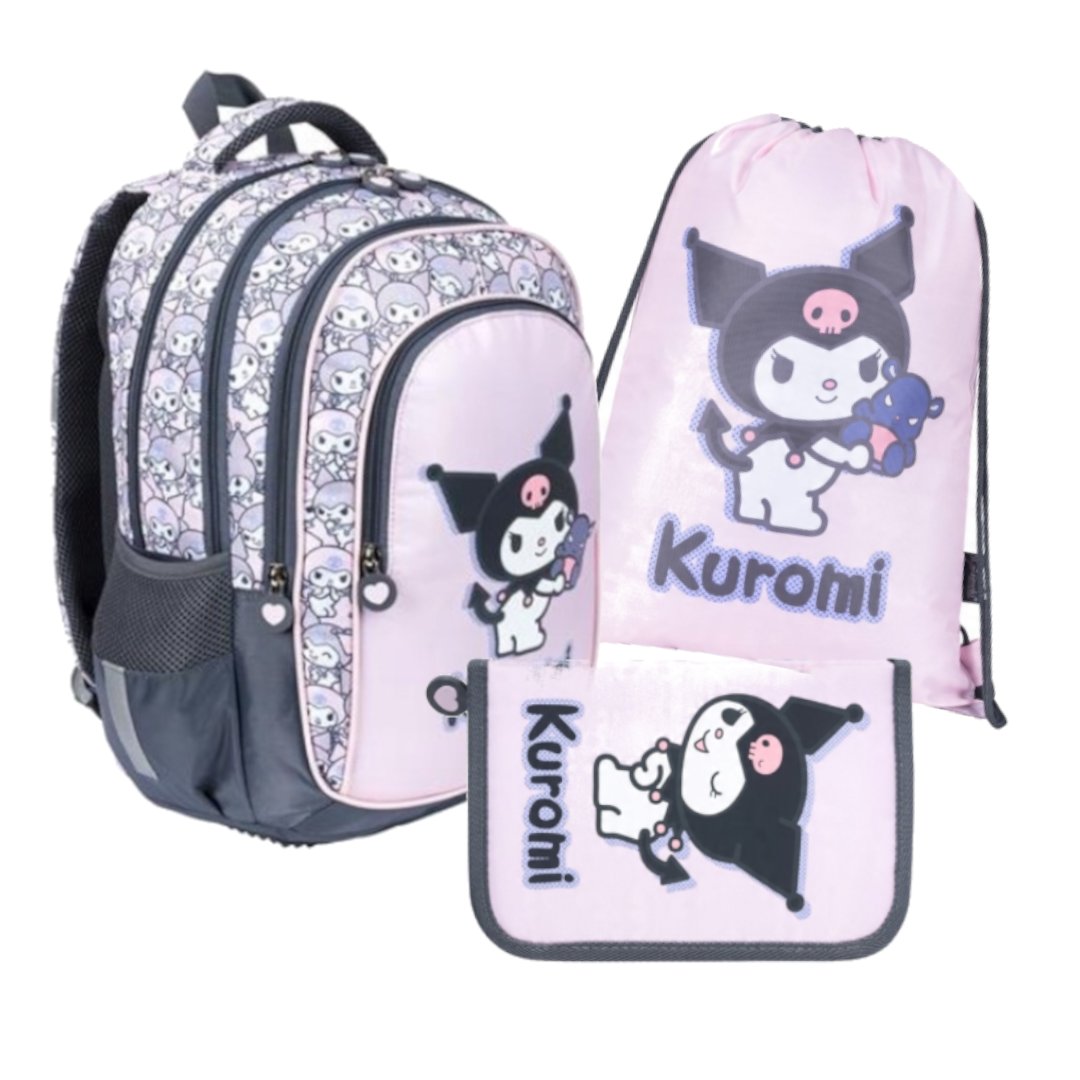 ZESTAW SZKOLNY 3-ELEMENTÓW KUROMI PINK ST. MAJEWSKI - St.Majewski ...