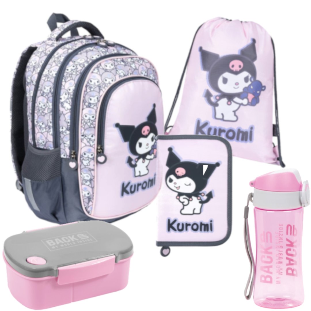 ZESTAW SZKOLNY 5-ELEMENTÓW KUROMI PINK ST. MAJEWSKI - Inna marka ...
