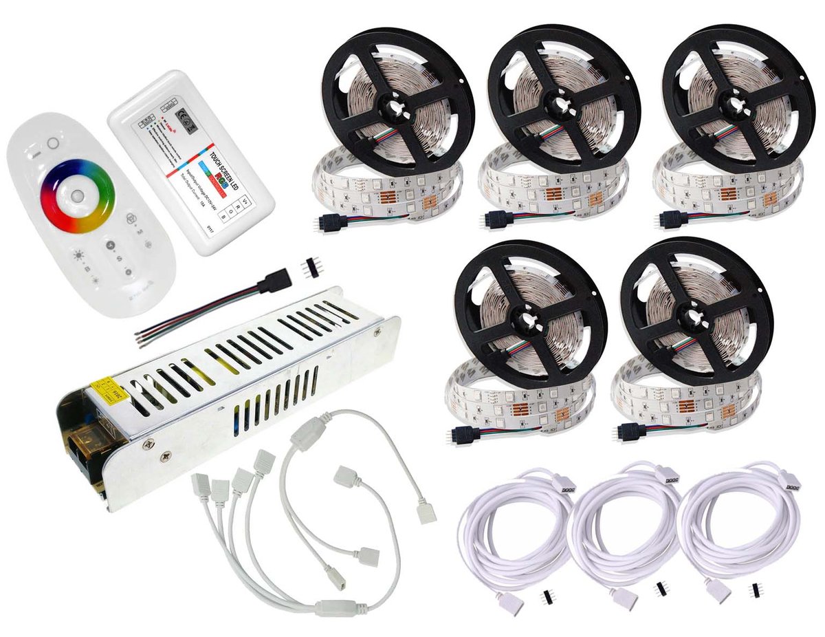 ZESTAW TAŚMA LED 25m RGB W + BIAŁY 5050 PILOT zasi - LED-ONE | Sklep ...