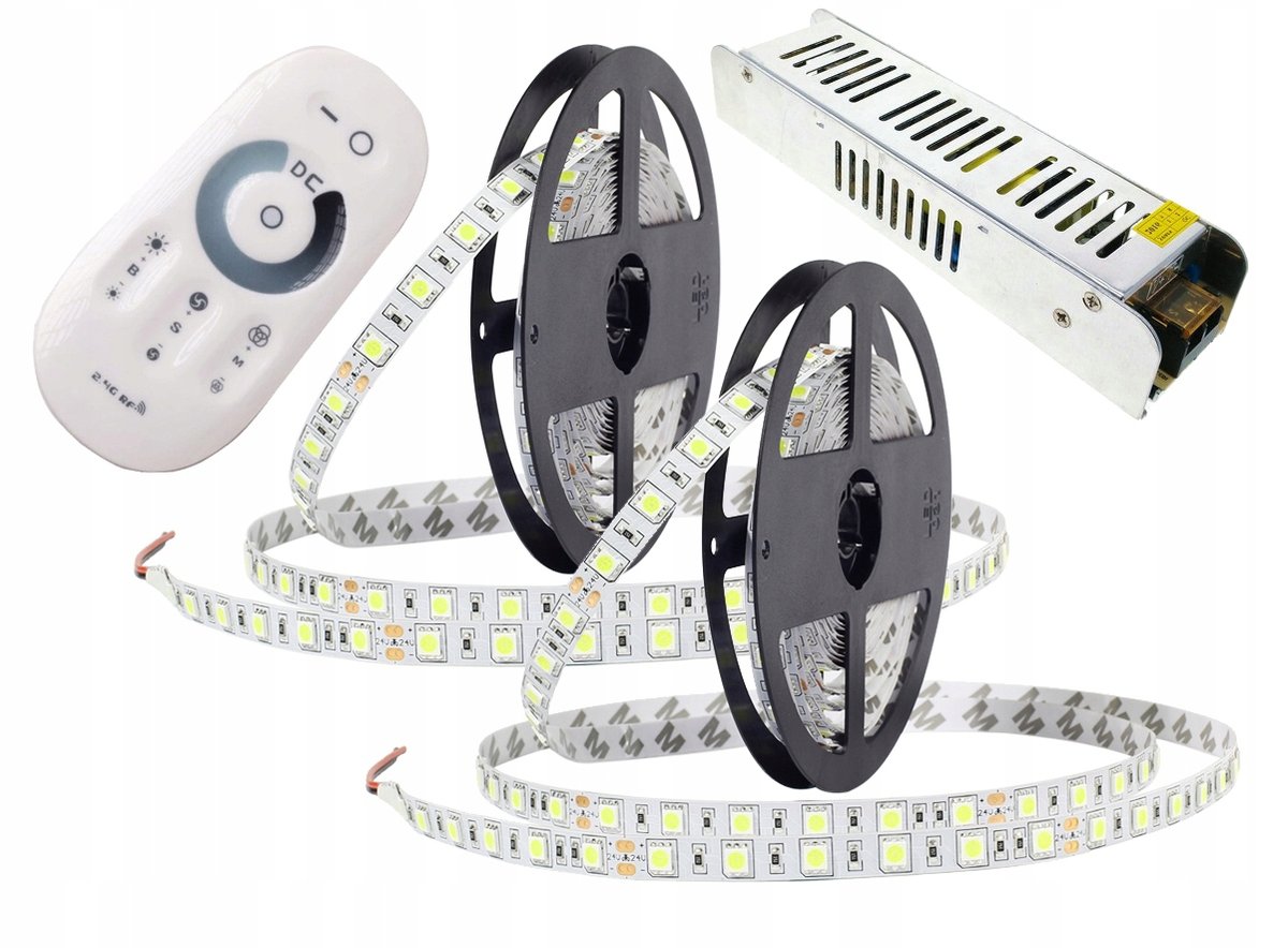ZESTAW taśma LED 5050 IP20 10M Biała ZIMNA + DOTYK - LED-ONE | Sklep ...