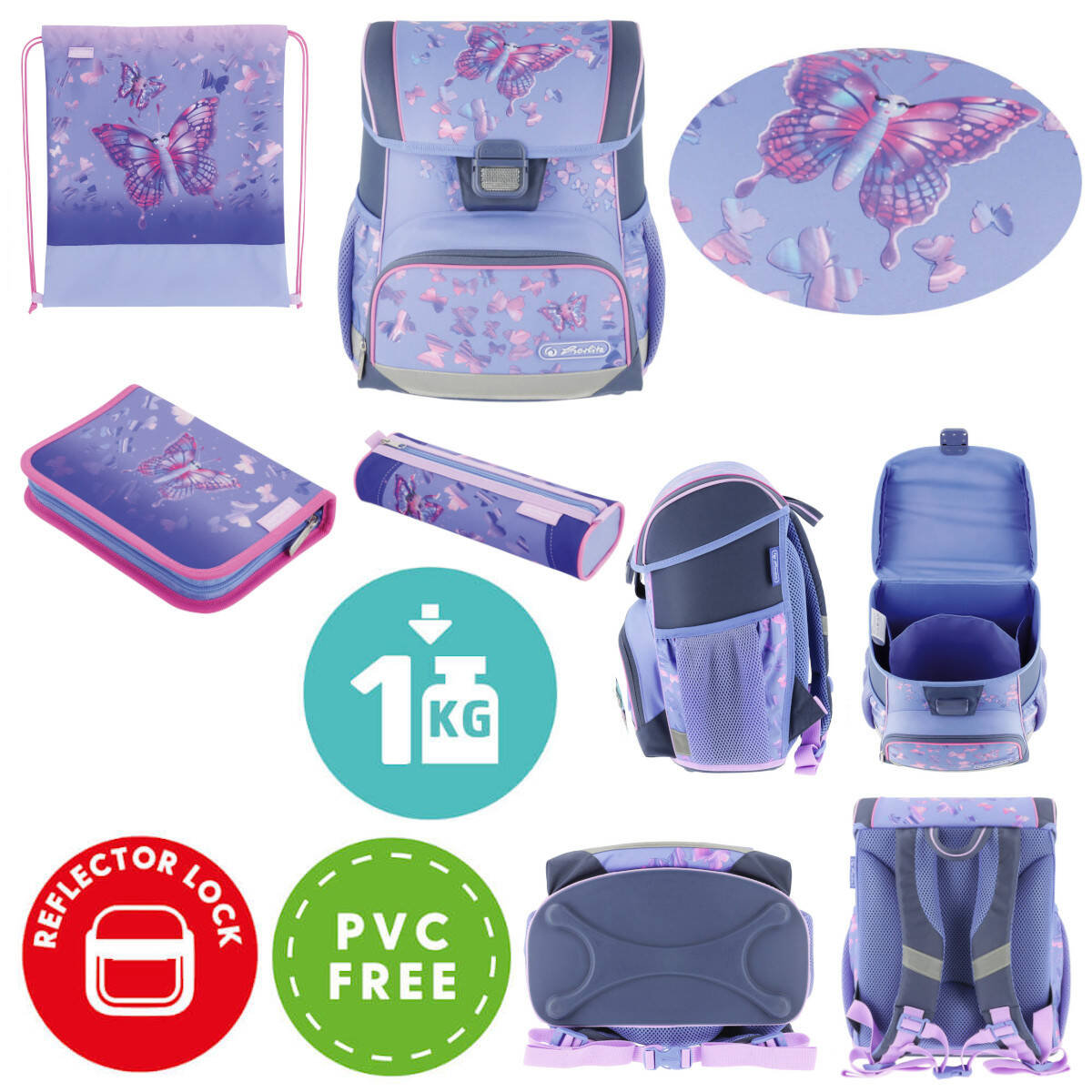 Zestaw tornister plecak szkolny Loop Plus Butterfly Paradise motyl HERLITZ - Herlitz | Sklep ...