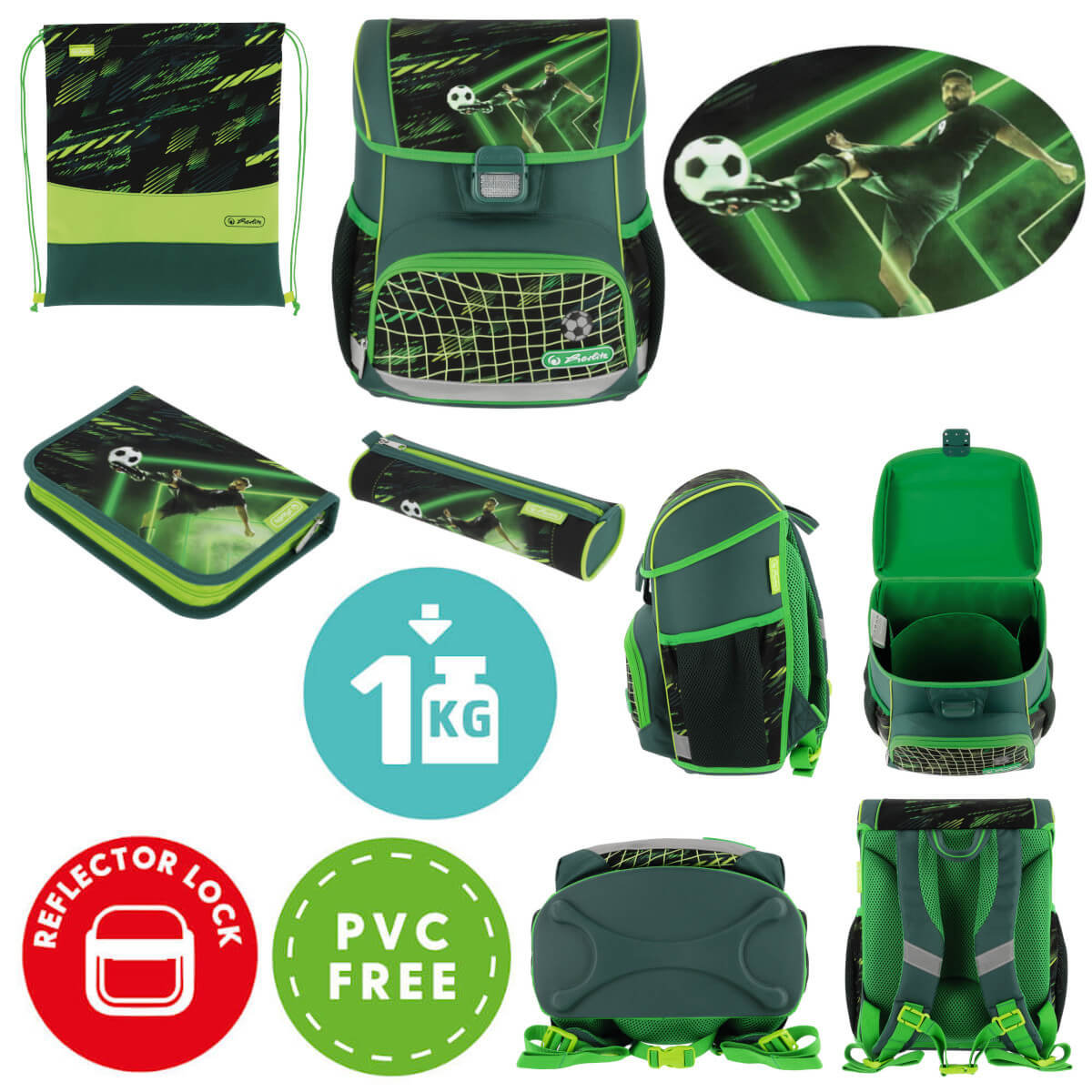 Zestaw tornister plecak szkolny Loop Plus Game Changer piłka nożna ...