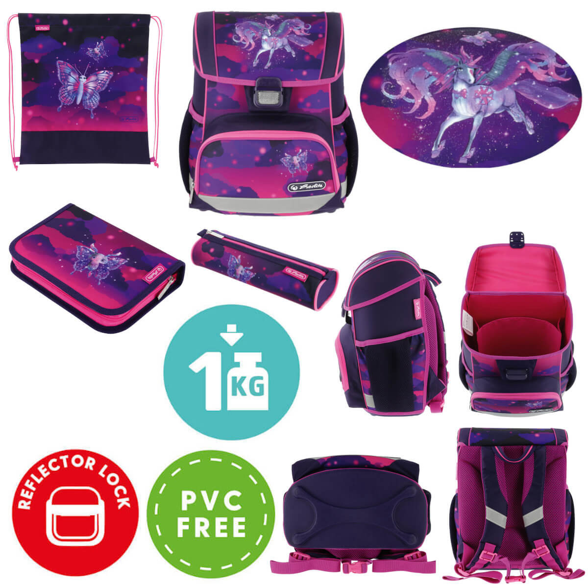 Zestaw tornister plecak szkolny Loop Plus Magic Unicorn jednorożec HERLITZ - Herlitz | Sklep ...