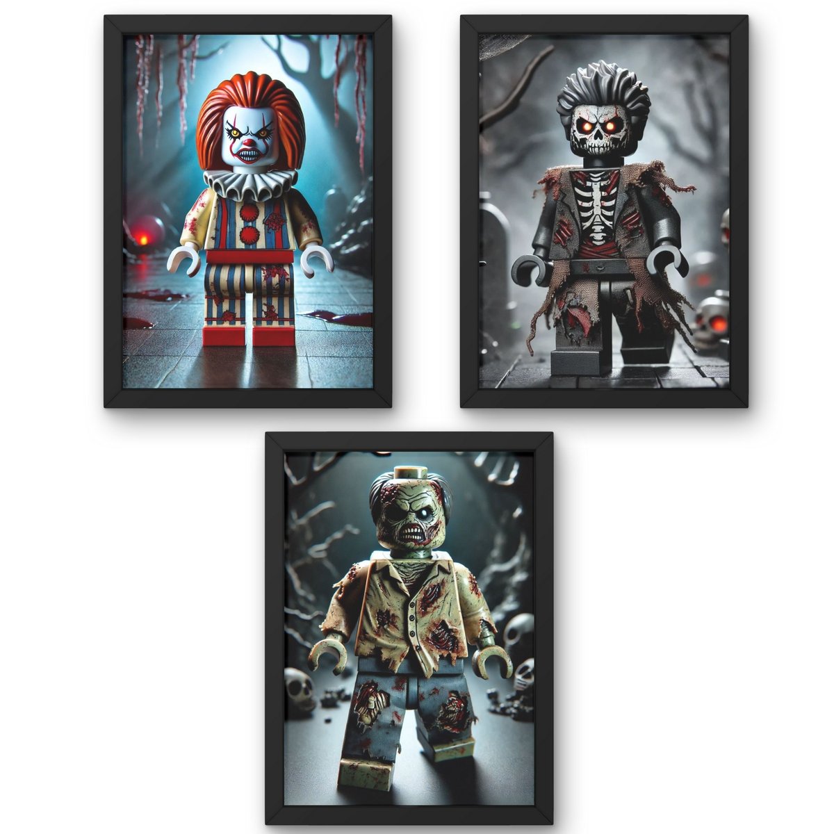 Zestaw trzech plakatów LEGO Halloween - Inna marka | Sklep EMPIK.COM