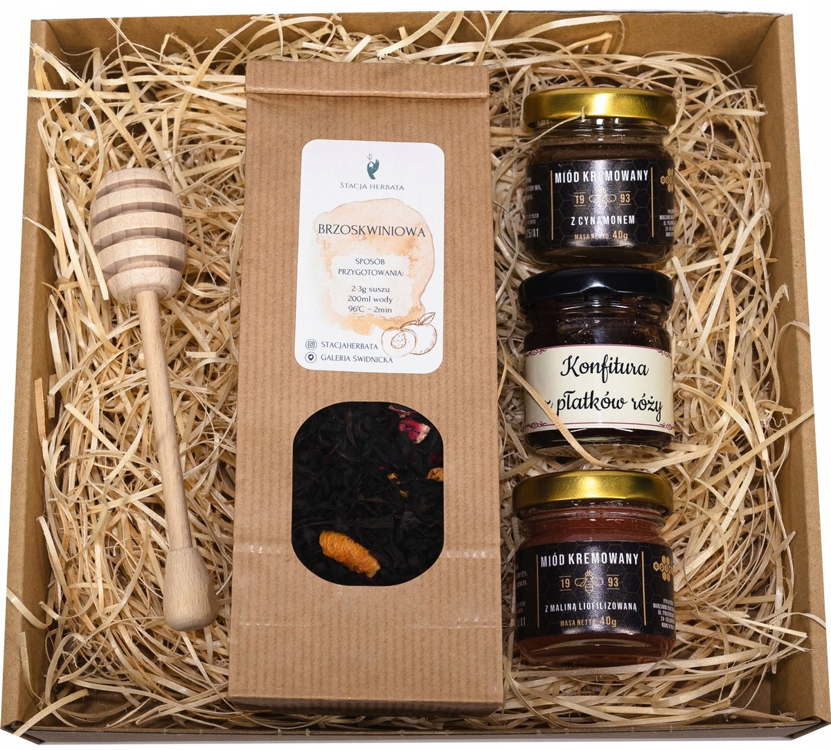 Zestaw Upominkowy Herbata Miody Konfitura Prezent - Inny producent | Sklep EMPIK.COM
