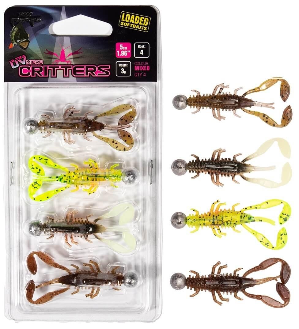 Zestaw uzbrojonych gum Fox Rage UV Micro Critter 5cm 3g 4szt - Fox Rage | Sport Sklep EMPIK.COM
