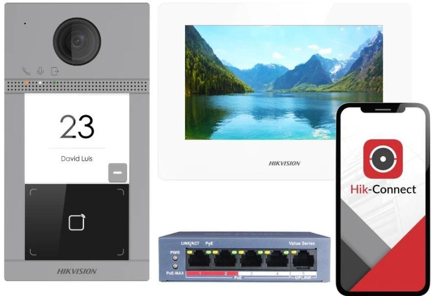 Zestaw wideodomofonowy hikvision kit-ip-pl604-w - Inna marka | Sklep ...