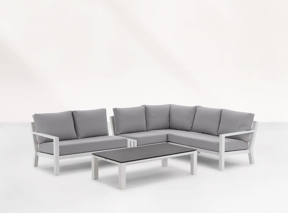 Zestaw Wypoczynkowy Timber Lounge White Mist Grey - Life Outdoor Living | Sklep EMPIK.COM