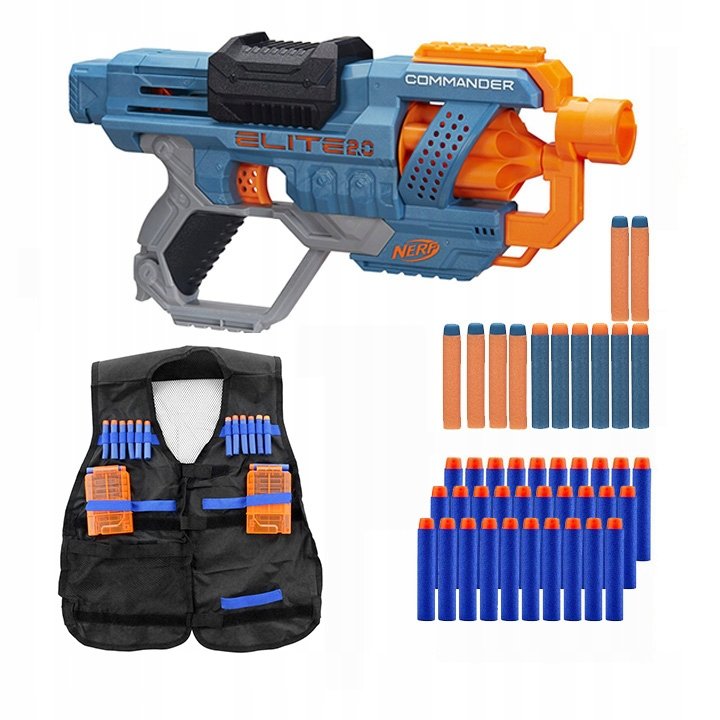 Zestaw Wyrzutnia Nerf Elite 2.0 Karabin Commander Rd-6 E9485 ...