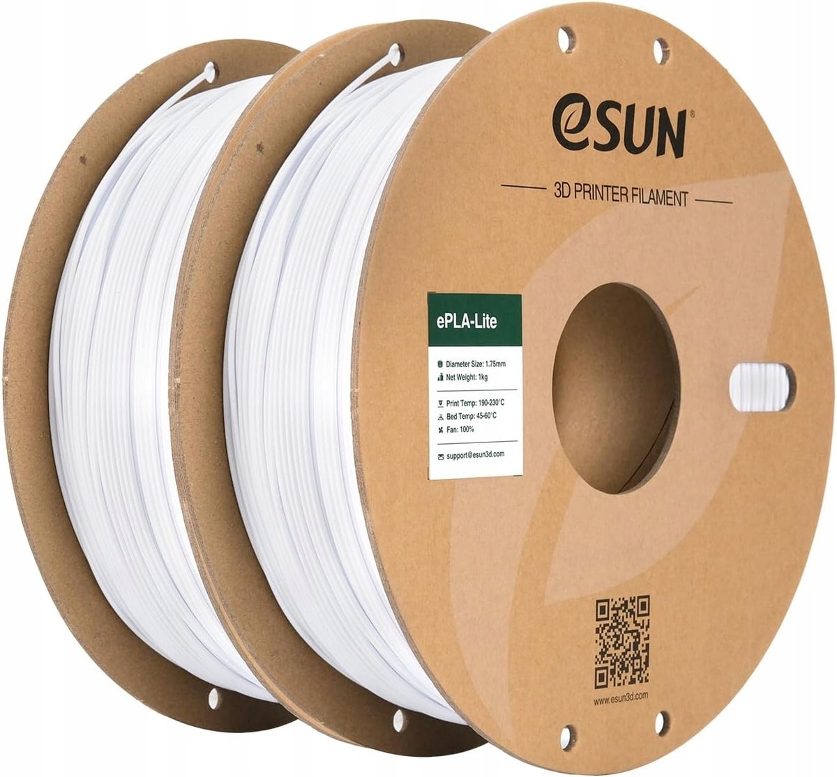 ZESTAW X2 eSUN Filament PLA 1,75 mm biały do drukarek 3D 2KG - Inna marka | Sklep EMPIK.COM