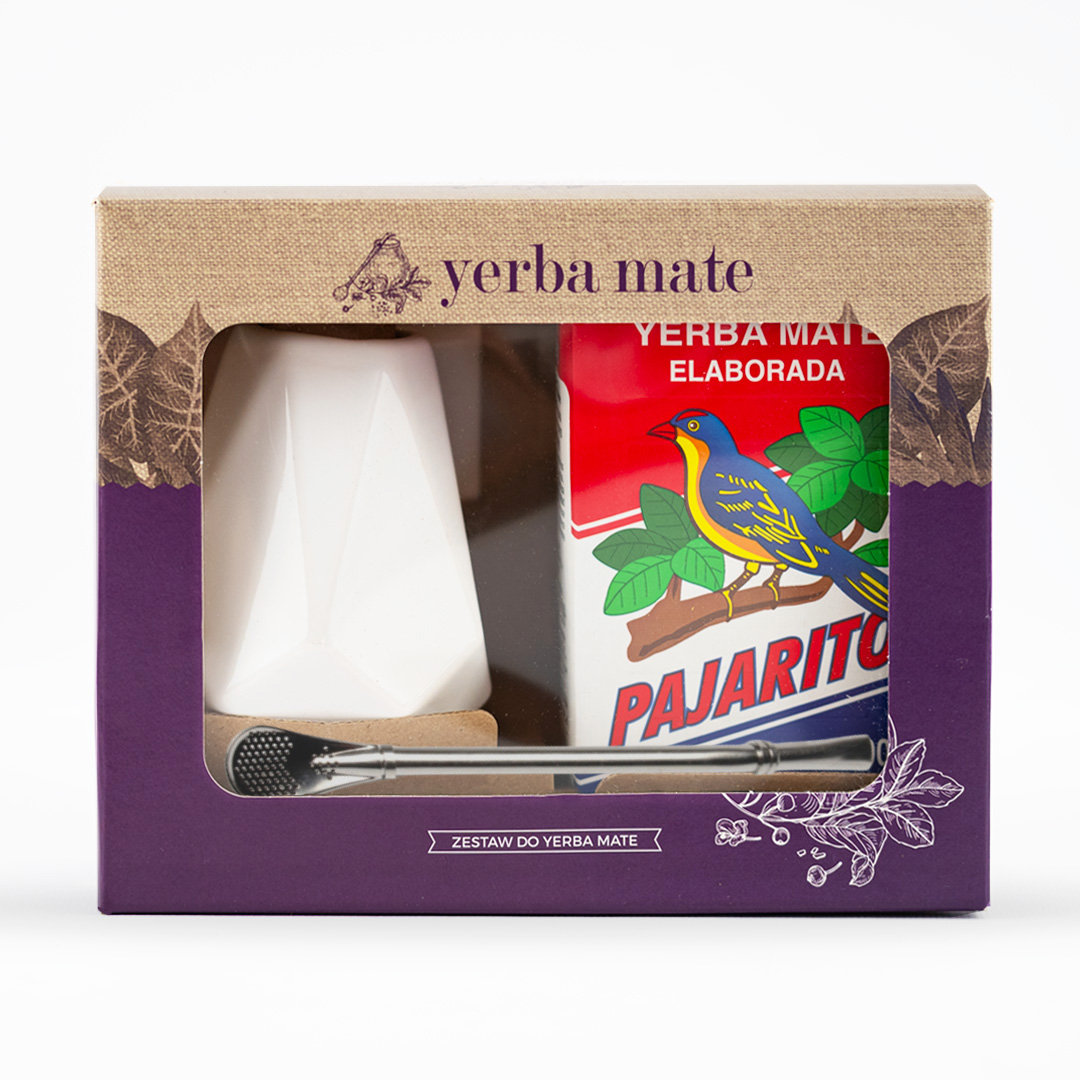 Zestaw Yerba Mate Pajarito 500g, matero białe, bombilla - VitaFarm ...