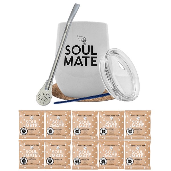 Zestaw Yerba Mate: próbki Soul Mate 10x50g + TermoLid + Bombilla - Inna ...