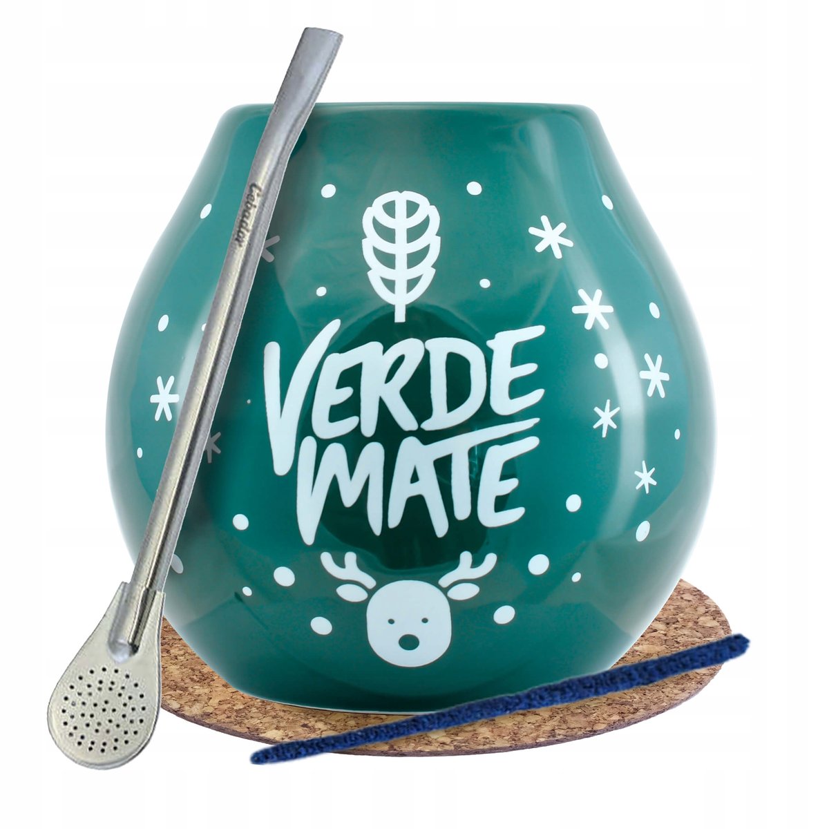 Zestaw Yerba Verde Mate Tykwa zimowa Bombilla - Cebador | Sklep EMPIK.COM