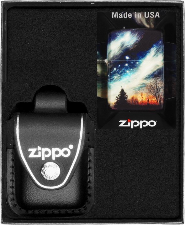 Zestaw ZIPPO Zapalniczka CLEAR SKY DESIGN Prezentowy No3 - Zippo ...