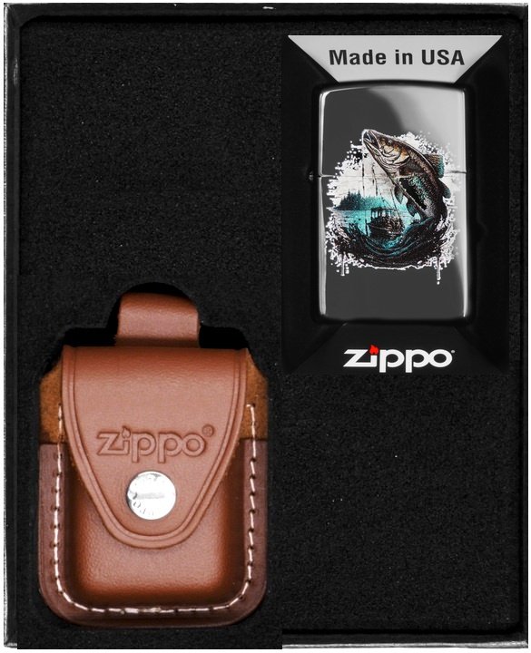 Zestaw ZIPPO Zapalniczka FISH AND BOAD DESIGN Prezentowy No2 - Zippo ...