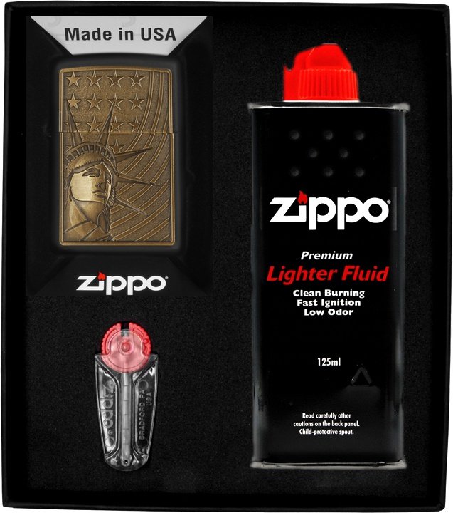 Zestaw ZIPPO Zapalniczka LIBERTY & FLAG Prezentowy No1 - Zippo | Sport Sklep EMPIK.COM