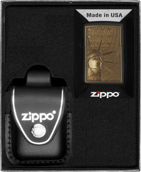 Zestaw ZIPPO Zapalniczka LIBERTY & FLAG Prezentowy No3 - Zippo | Sport Sklep EMPIK.COM