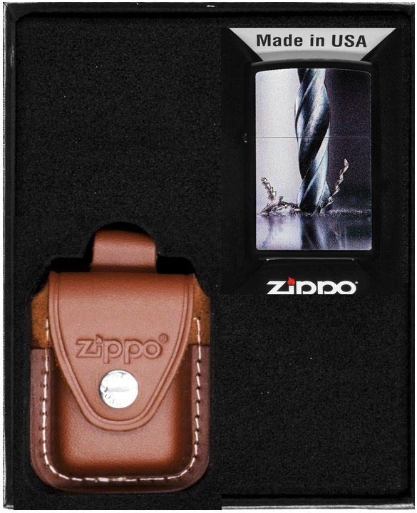 Zestaw ZIPPO Zapalniczka METAL DRILL DESIGN Prezentowy No2 - Zippo ...