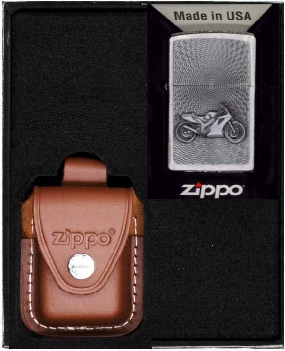 Zestaw ZIPPO Zapalniczka MOTOR BIKE EMBLEM Prezentowy No4 - Zippo | Sport Sklep EMPIK.COM