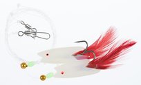 Zestawy morskie, przywieszki dorszowe Jaxon White/Red 4/0 140cm - Jaxon ...
