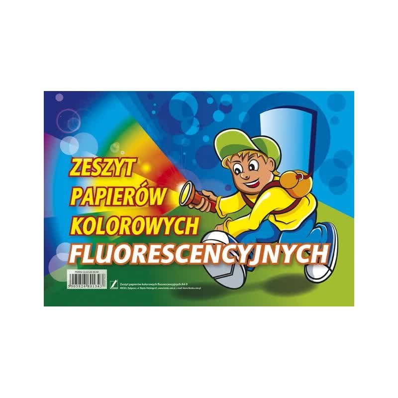 Zeszyt Papierów Kolorowych Fluo. A4 Kreska - Kreska | Sklep EMPIK.COM