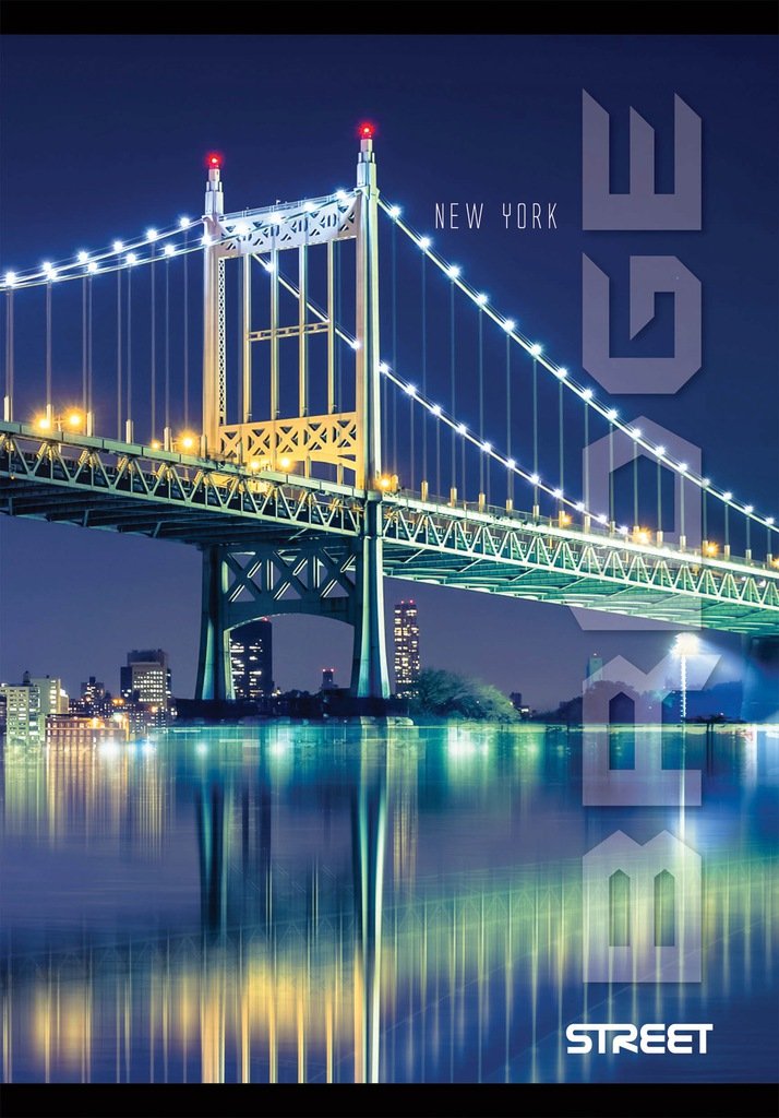 Zeszyt w kratkę, A4, Bridge New York - Eurocom | Sklep EMPIK.COM