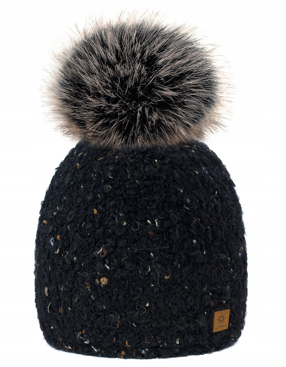 Zimowa CZAPKA CIEPŁA pompon i polar Woolk Petra - Inna marka | Moda Sklep EMPIK.COM
