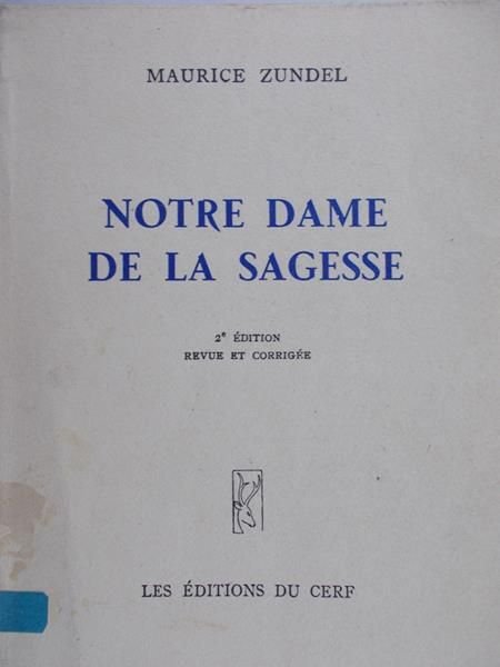 Zindel Maurice - Notre dame de la sagesse 1950 rok - W opisie | Książka ...