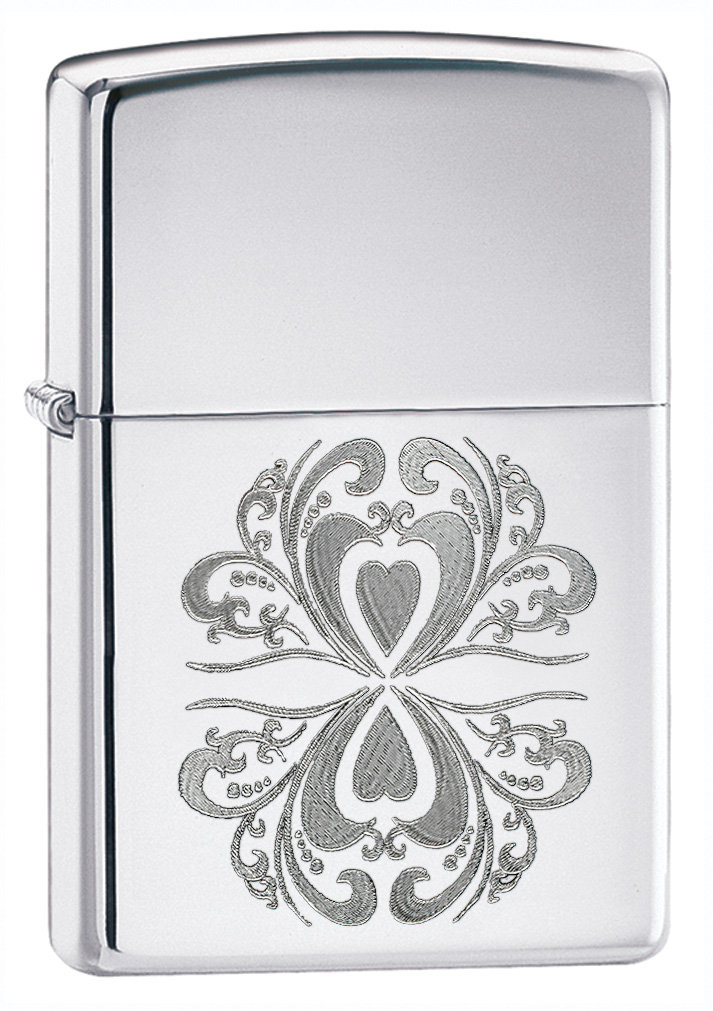 Zippo, Zapalniczka, Double Hearts, High Polish Chrome - Zippo | Sport Sklep EMPIK.COM