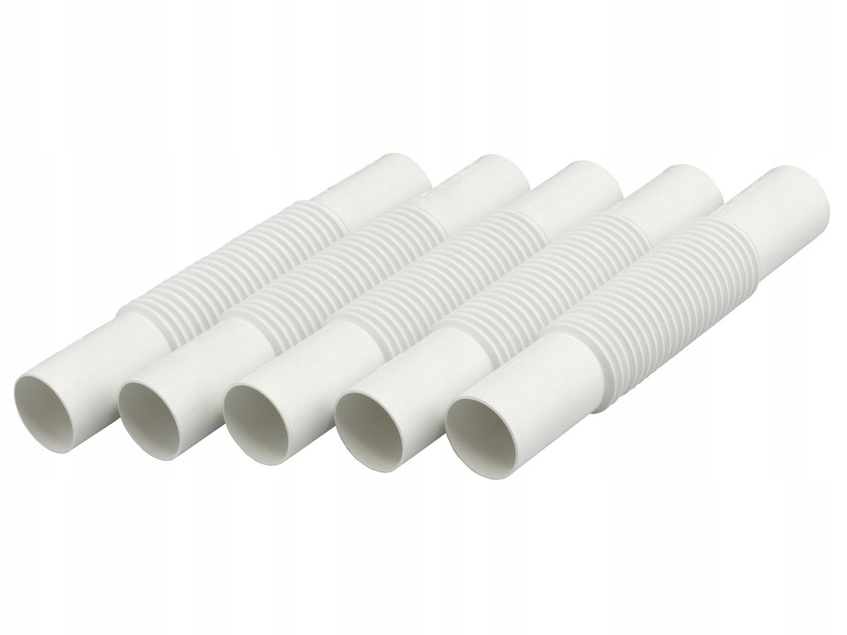 Złączka Kompensacyjna Do Rur Elastyczna ZCL 22 mm PVC Biała 5szt ...
