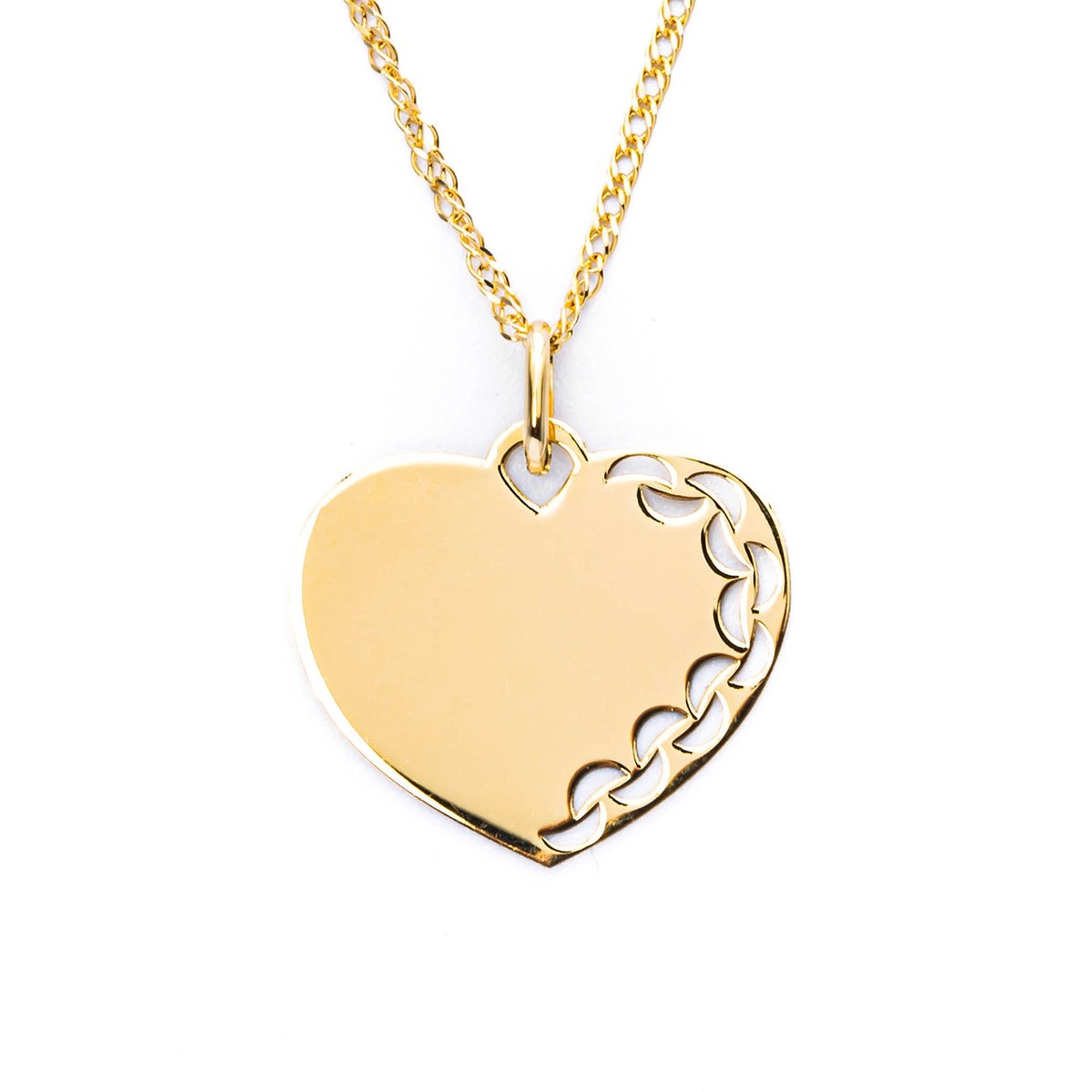 Złota zawieszka Zdobione Serce - Monilu | Moda Sklep EMPIK.COM