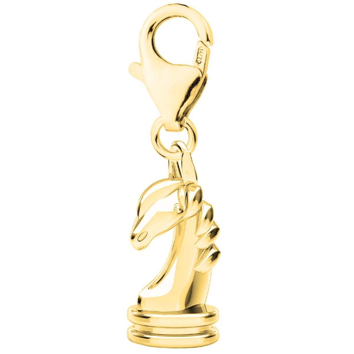 Złota Zawieszka ze Skoczkiem Figura Chess Skoczek Szachy Koń SREBRO 925 ...