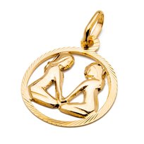 Złota zawieszka znak zodiaku Bliźnięta - Monilu | Moda Sklep EMPIK.COM