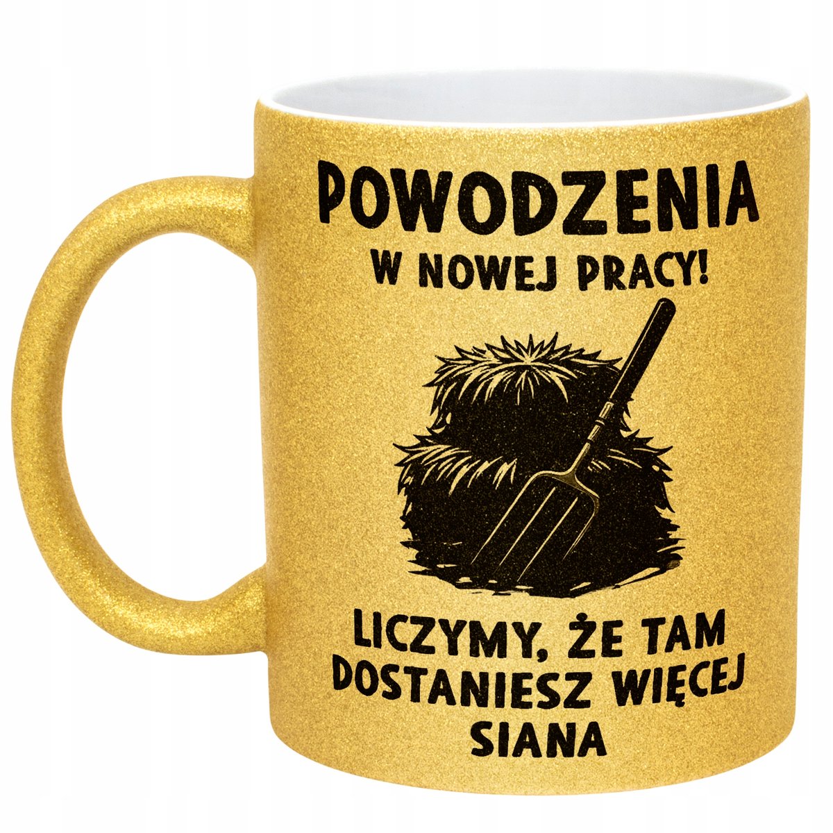 Złoty kubek brokatowy Na Pożegnanie Odejście z Pracy Zabawny Prezent - Bullz | Sklep EMPIK.COM