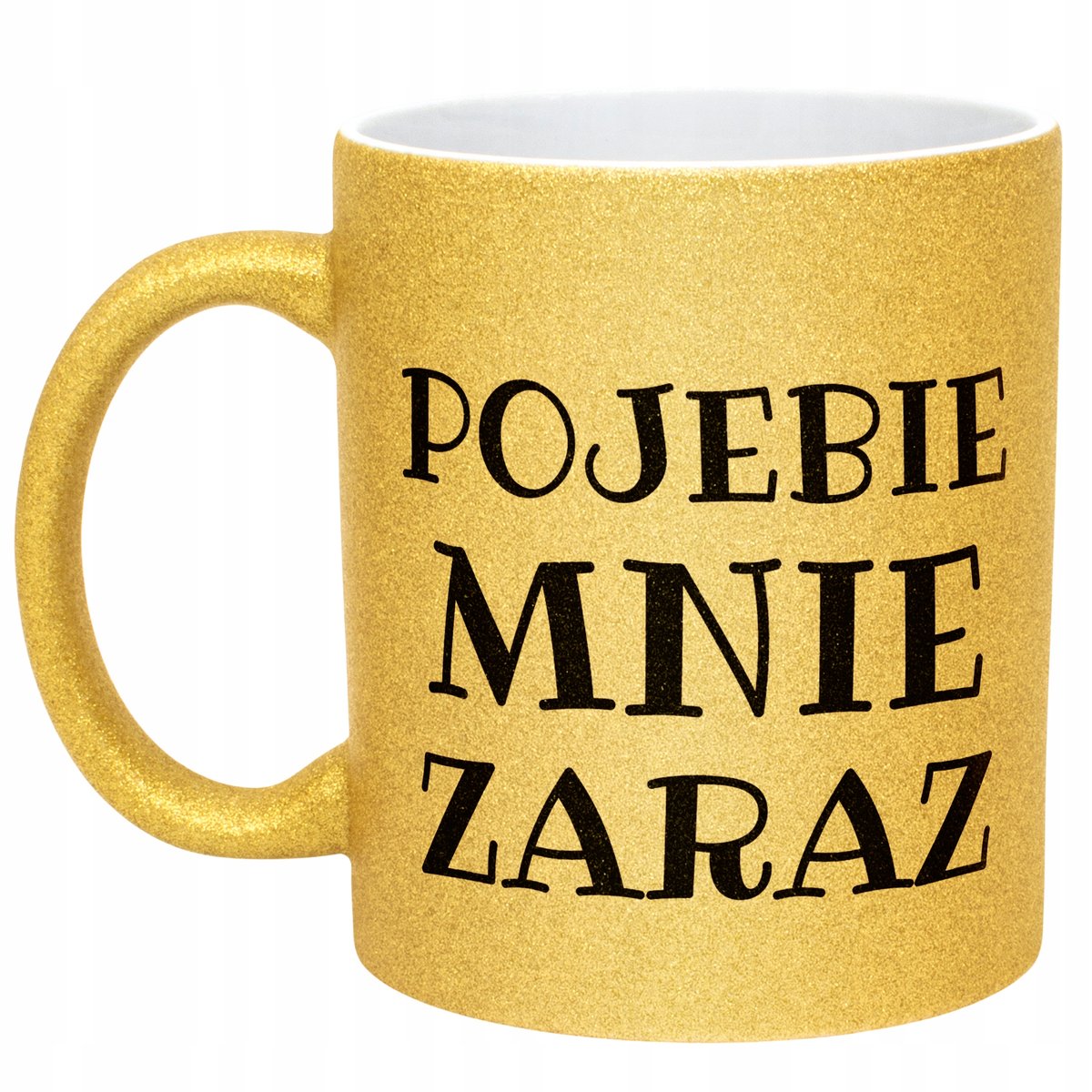 Złoty Kubek Brokatowy P**ebie Mnie Zaraz Śmieszny Zabawny Prezent - Bullz | Sklep EMPIK.COM