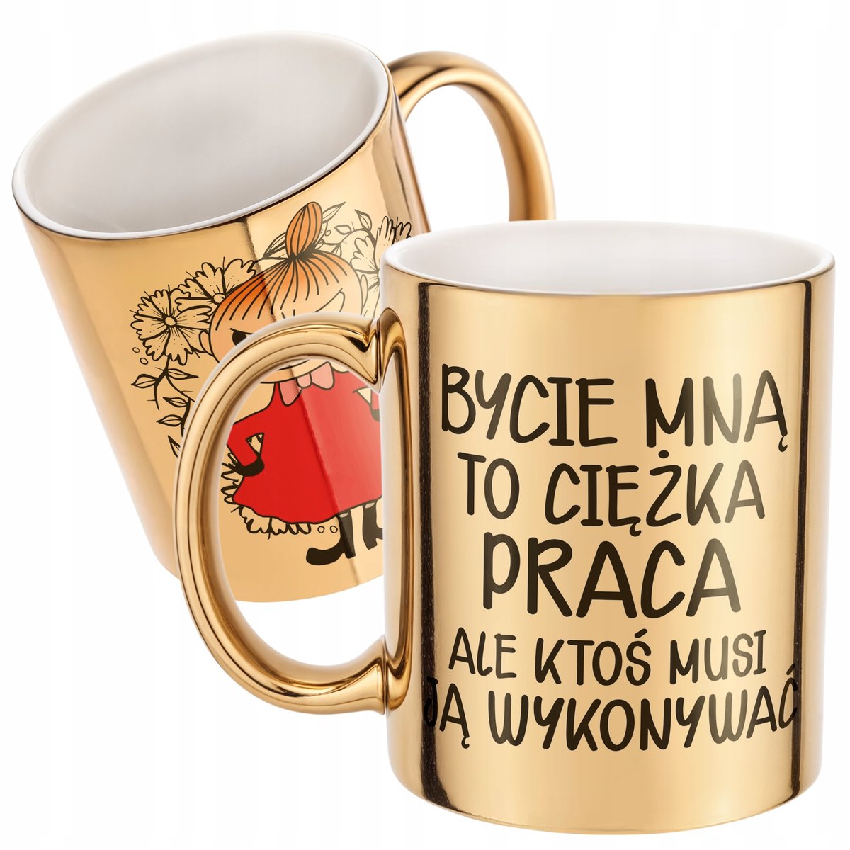 Złoty kubek ceramiczny Dzień Kobiet Zabawny Prezent Upominek Dla Kobiety - Bullz | Sklep EMPIK.COM