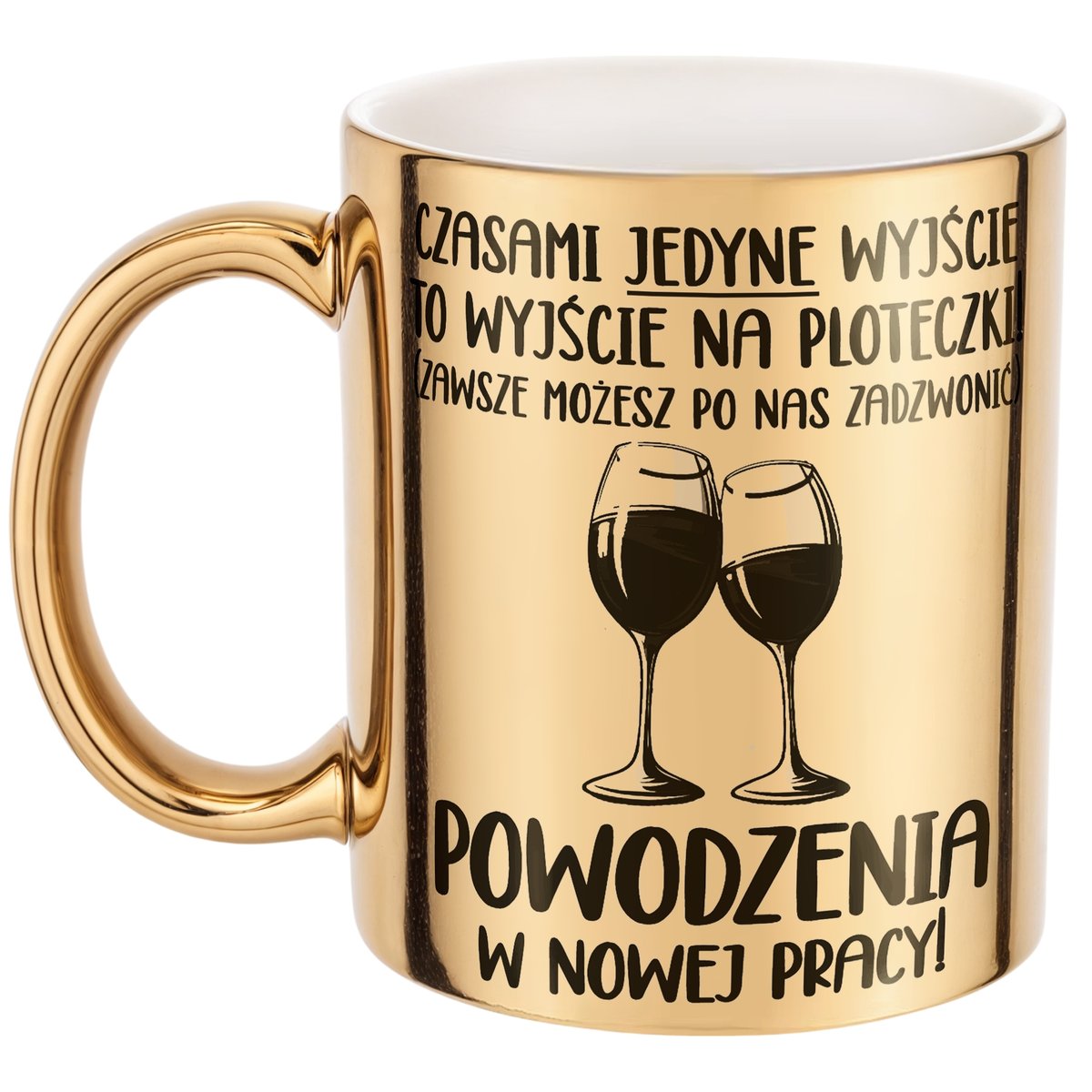Złoty Kubek ceramiczny Pożeganie Odejście z Pracy Dla Kolegi Koleżanki - Bullz | Sklep EMPIK.COM