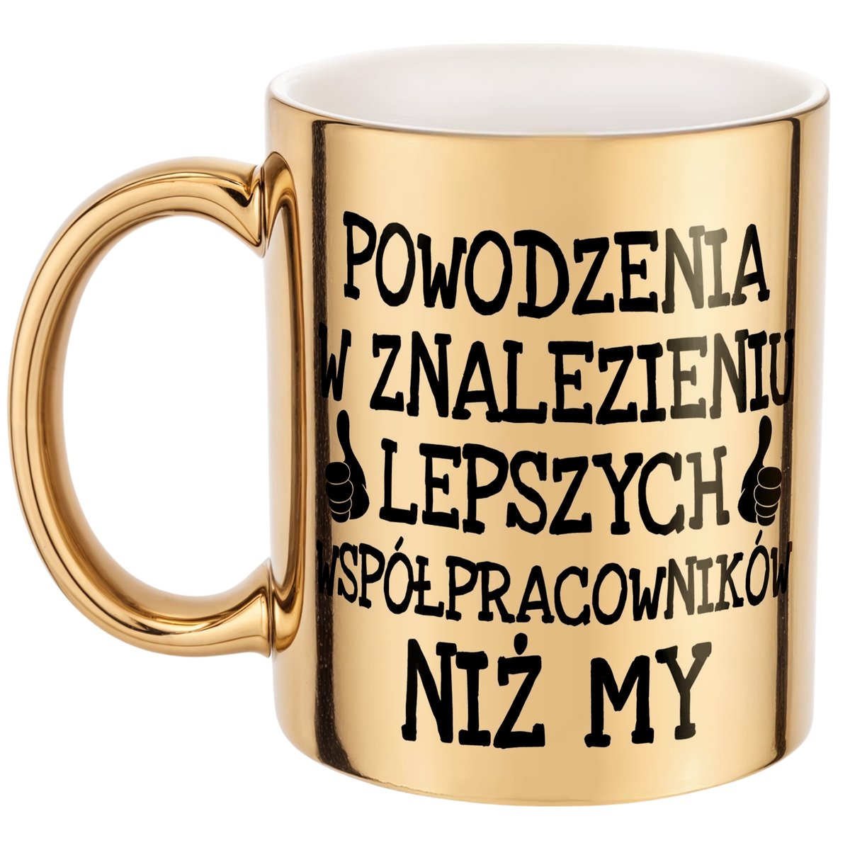 Złoty kubek Odejście Pożegnanie Z Pracy Dla Współpracownika Prezent - Bullz | Sklep EMPIK.COM