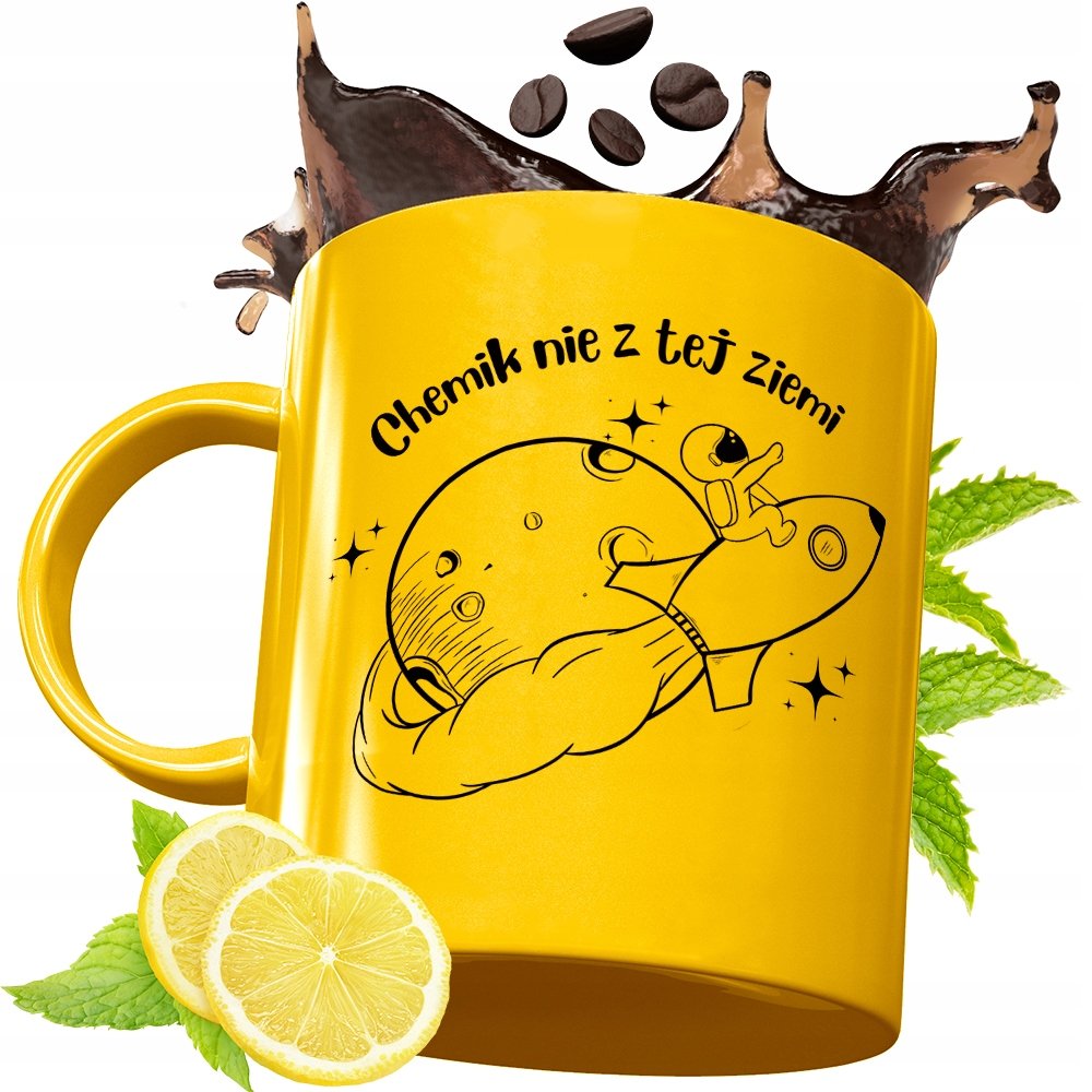 Złoty Kubek Premium Dla Chemika Prezent z Nadrukiem ze Zdjęciem ...