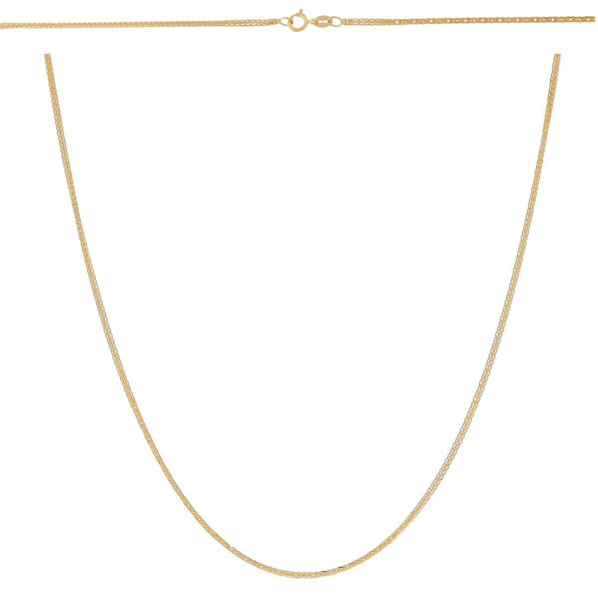 Złoty łańcuszek pełny Lisi ogon 45 cm pr. 585 - Jubiler Monika | Moda ...