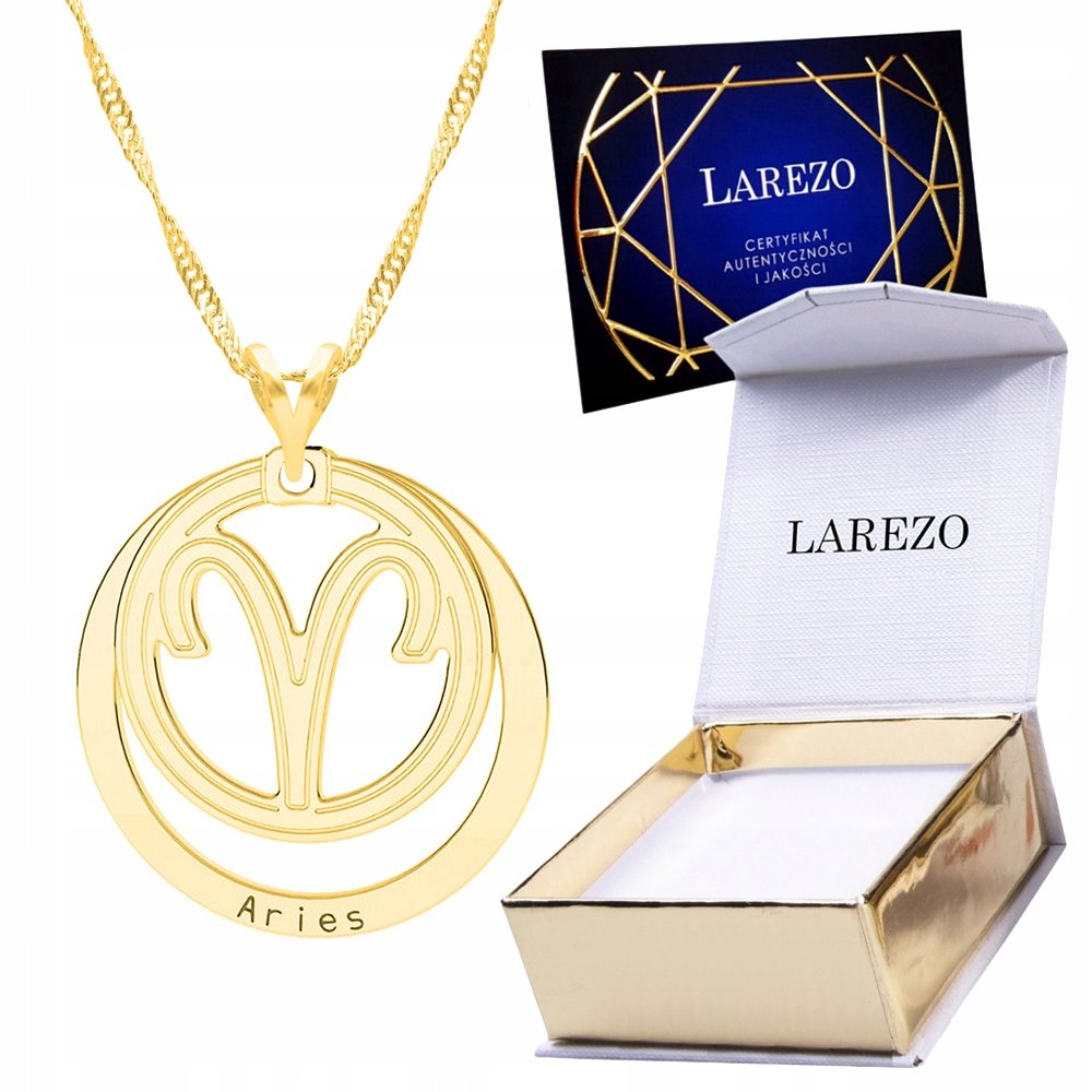 Złoty Naszyjnik 24K ze Znakiem Zodiaku Barana Znak Zodiaku Baran Aries ... Złoty Naszyjnik 24K ze Znakiem Zodiaku Barana Znak Zodiaku Baran Aries ...